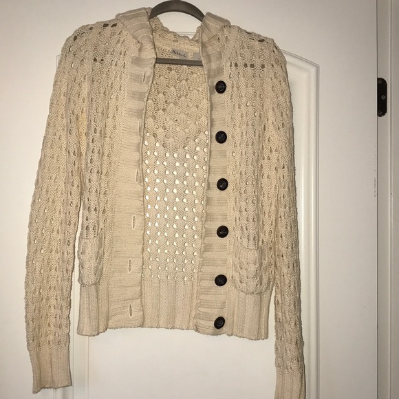 Rubbish | Jackets & Coats | Knitted Cream Color Jacket | Poshmark